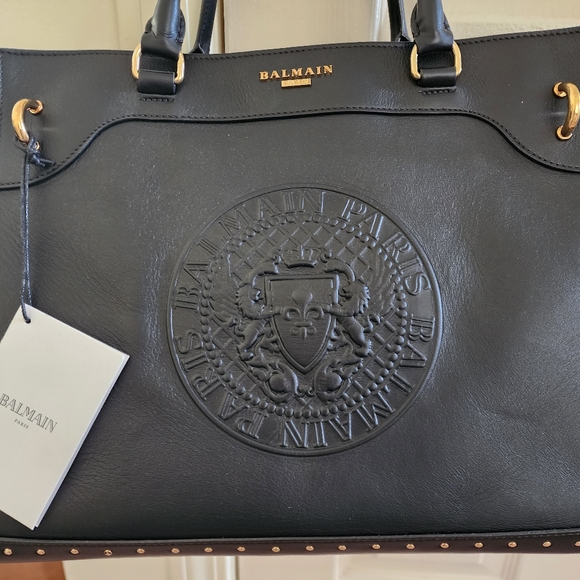 Balmain | Bags | Balmain Leather Tote | Poshmark